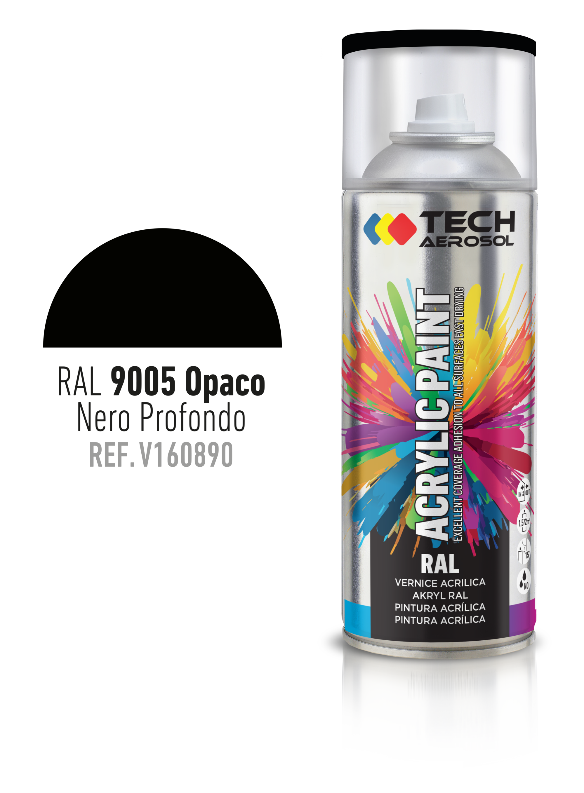 SPRAY TECH RAL 9005 NERO OPACO | Valex
