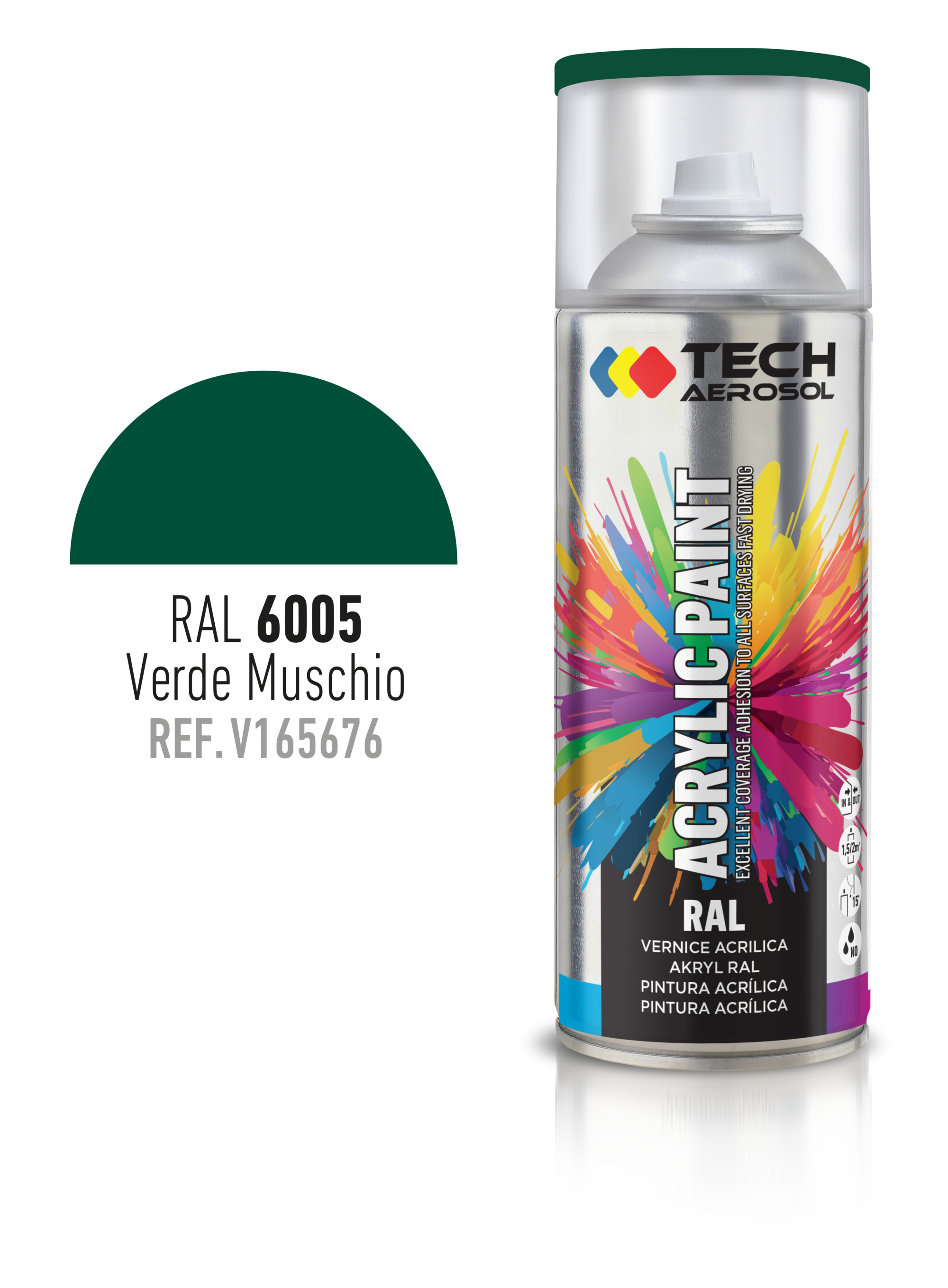 SPRAY TECH RAL 6005 VERDE MUSCHIO | Valex